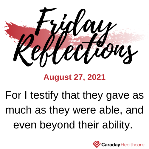 Friday Reflections - June 4, 2021 | Caraday Healthcare